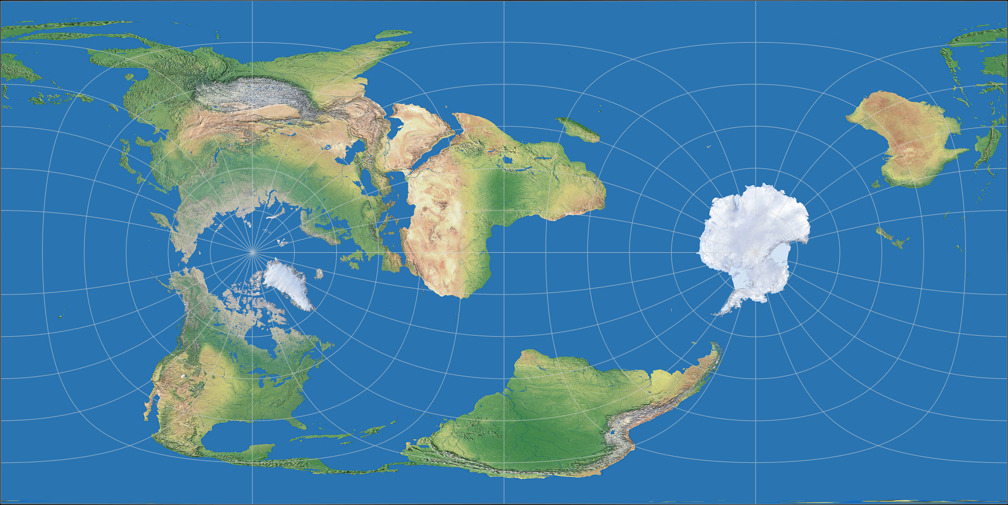 Cassini (rotated): Compare Map Projections