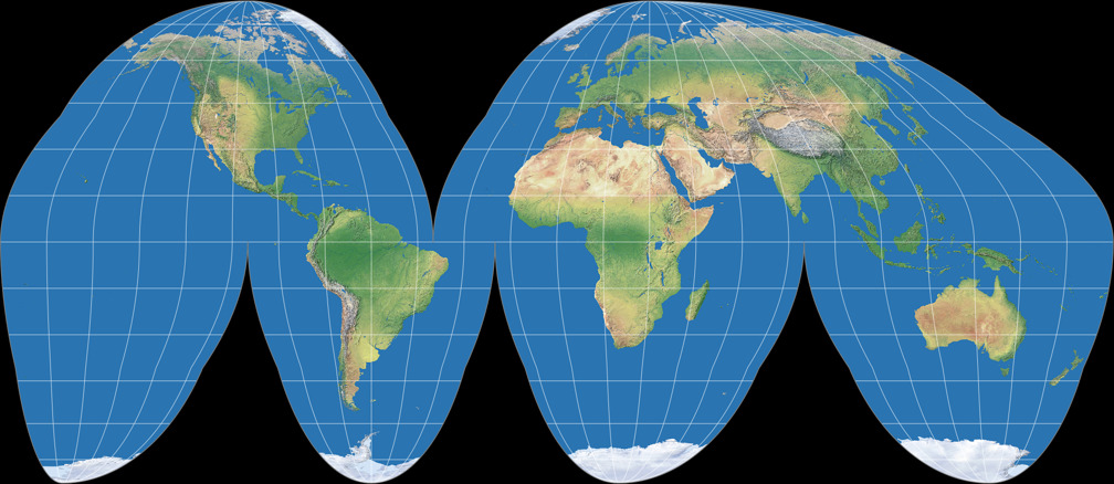 Goode Homolosine: Compare Map Projections