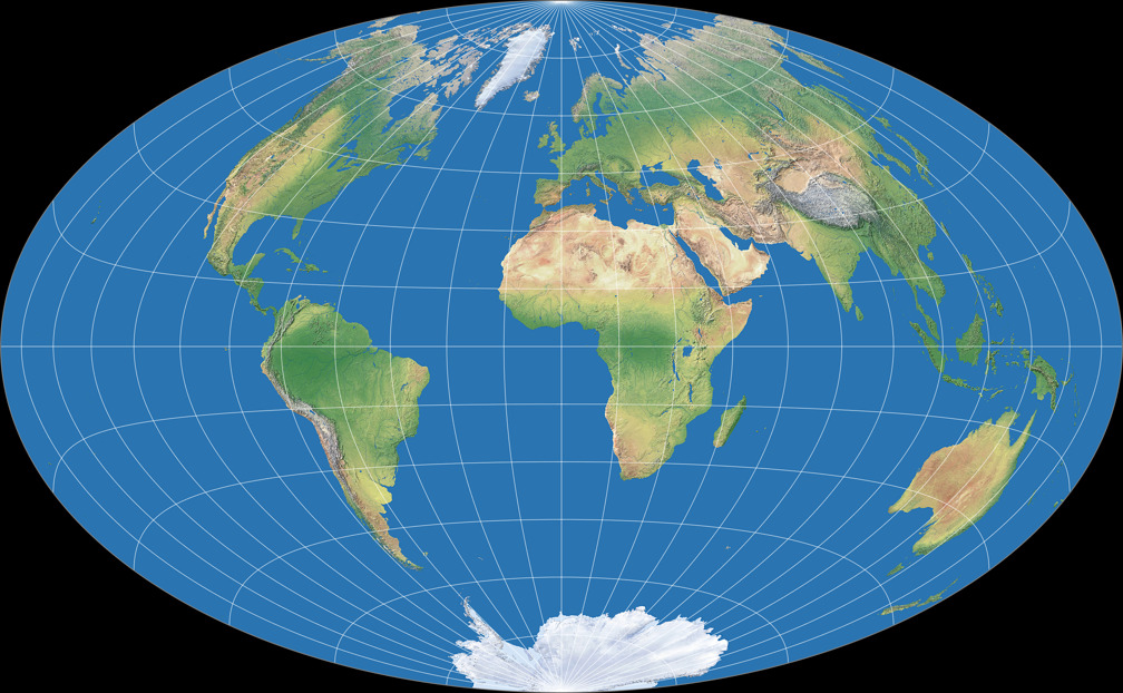 Gott Elliptical: Compare Map Projections