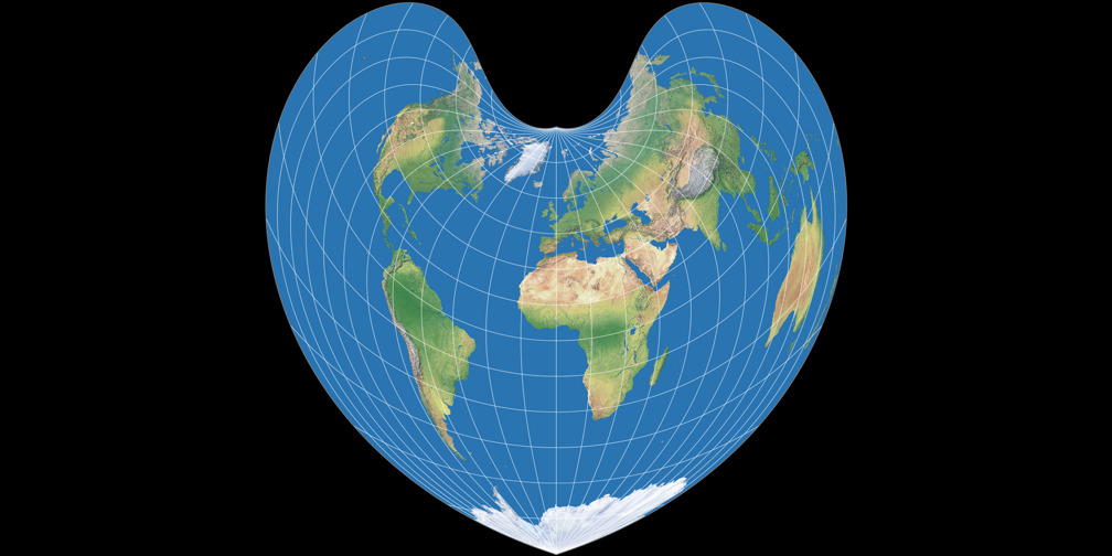 Bonne: Compare Map Projections