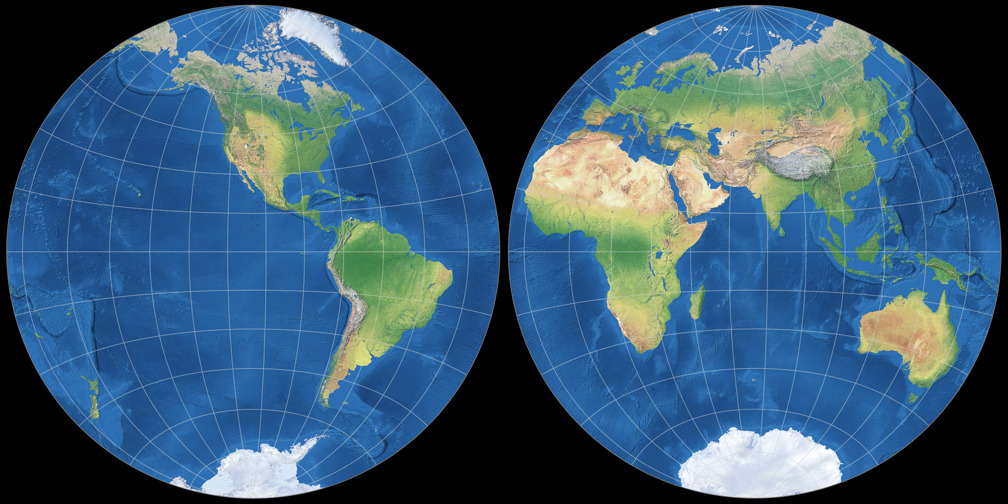 Breusing Geometric: Compare Map Projections