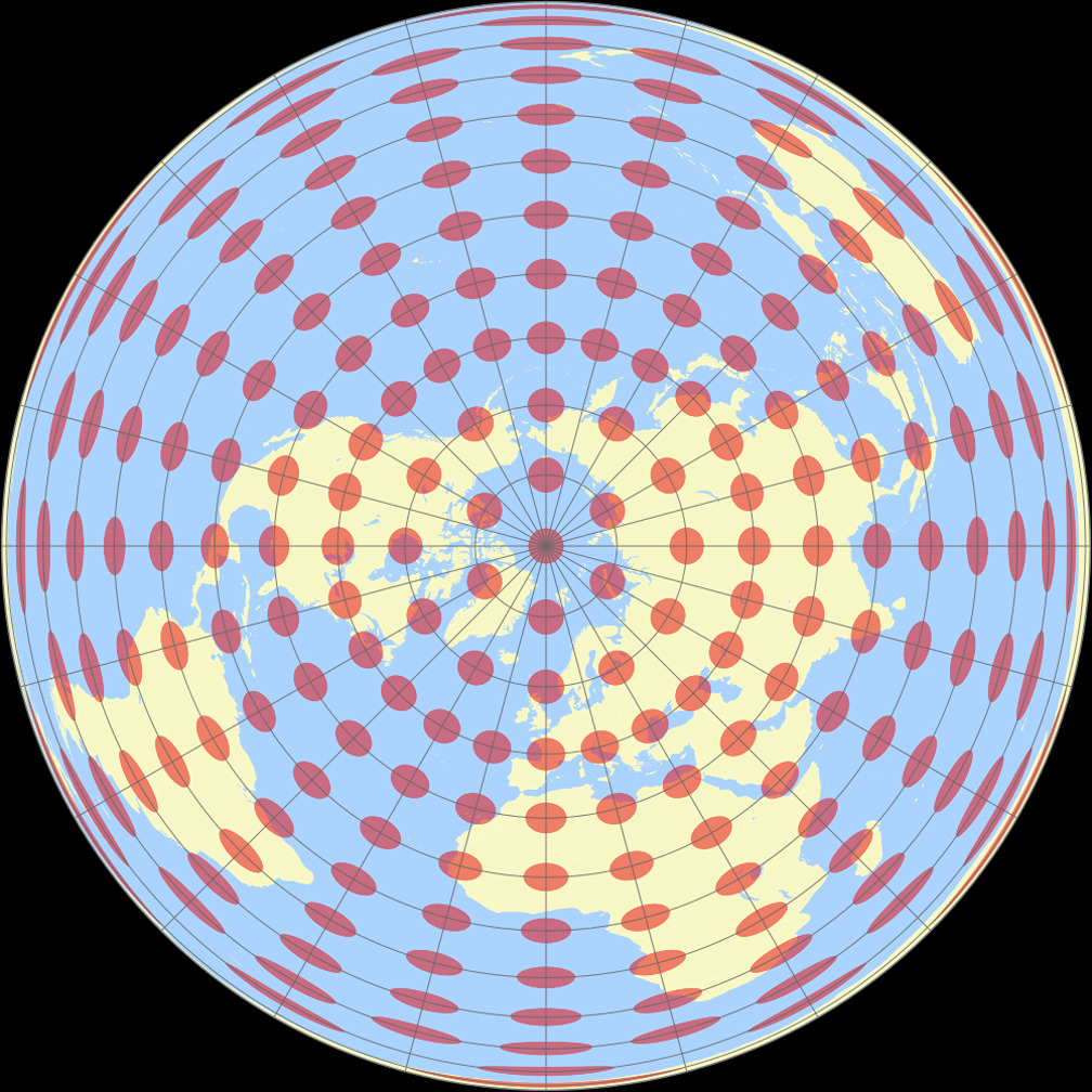 License Info Azimuthal Equal area polar 