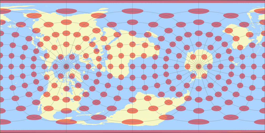 Cassini (rotated): Compare Map Projections