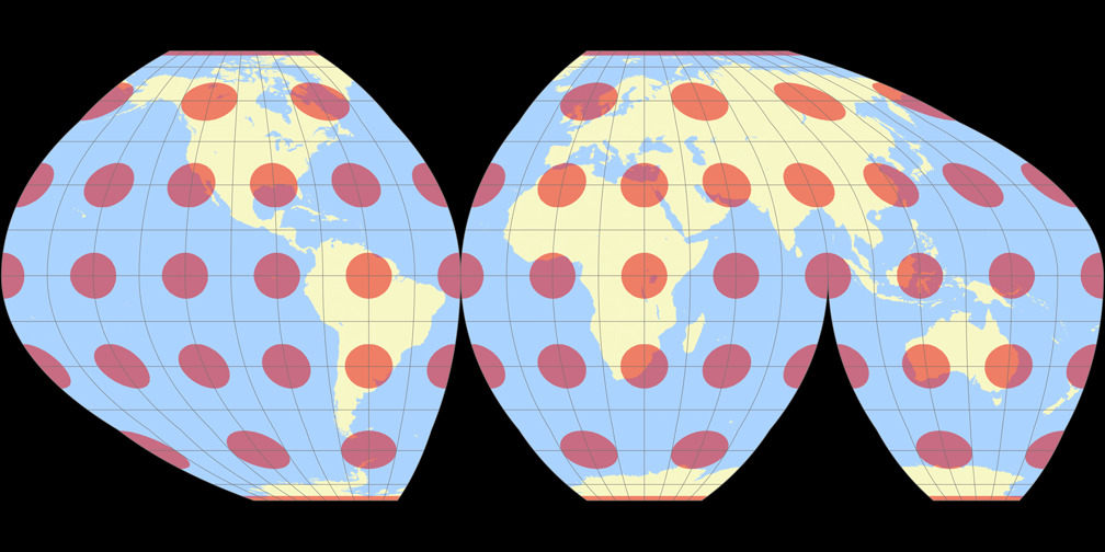 McBryde Q3 (interrupted): Compare Map Projections